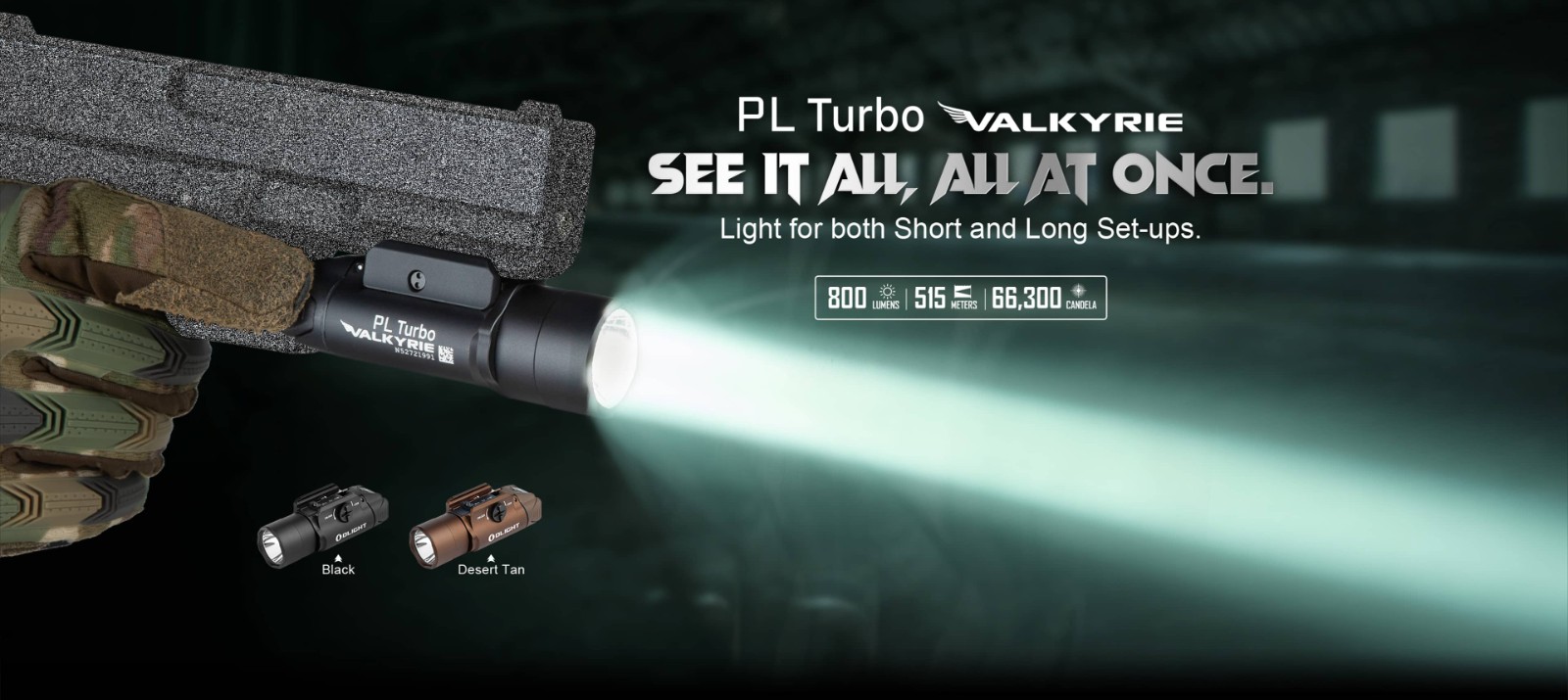 Olight PL Turbo Valkyrie - Rail Mounted Tactical Light - Olight Australia