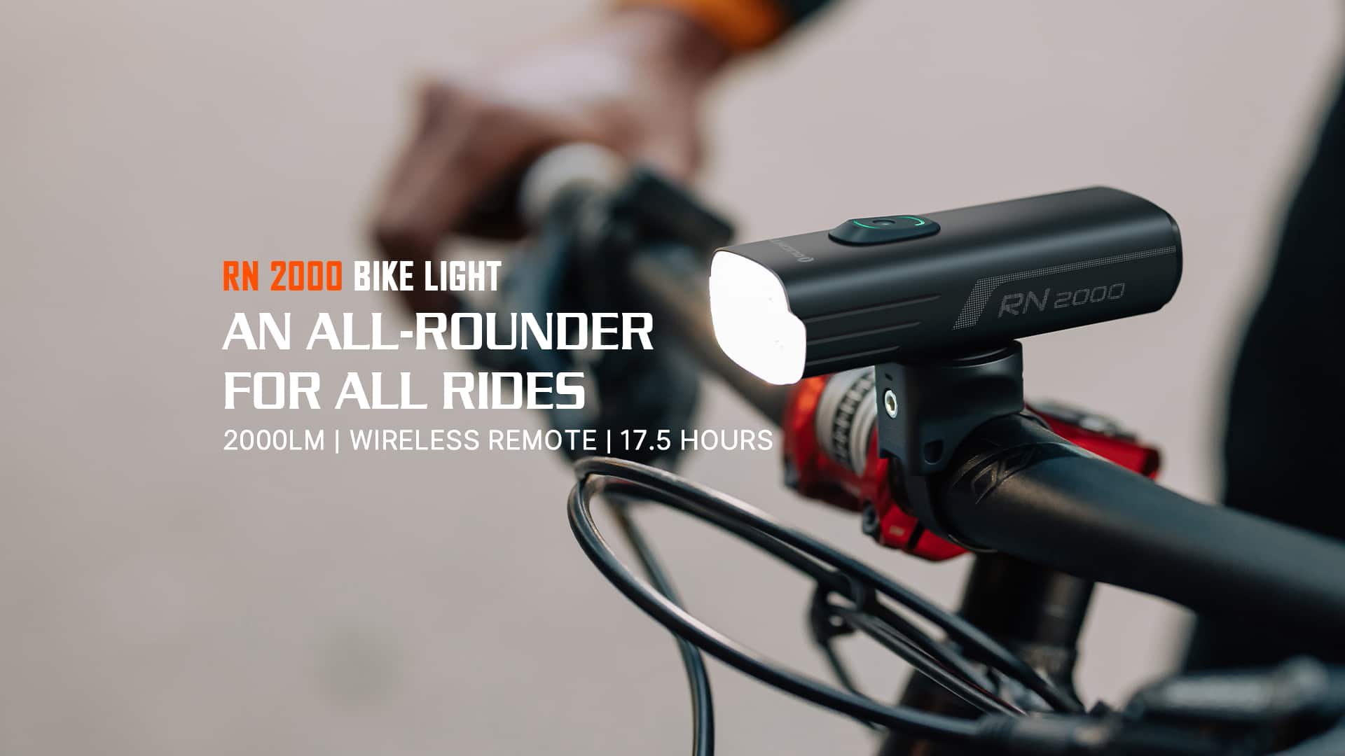 Olight RN 2000 USB-C Rechargeable Bike Front Light - Olight Australia