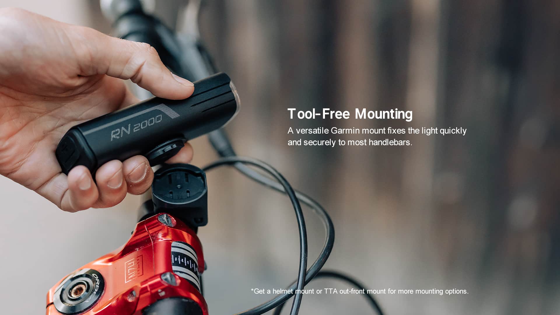 Olight RN 2000 USB-C Rechargeable Bike Front Light - Olight Australia