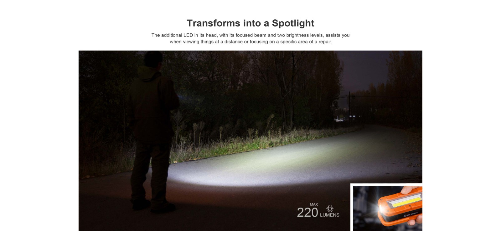 Olight Swivel pro | Rechargeable Work Torch - Olight Australia